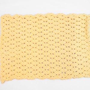 Alize Puffy Blanket Pattern PDF, Beginner Patterns, Finger Knit Blanket ...