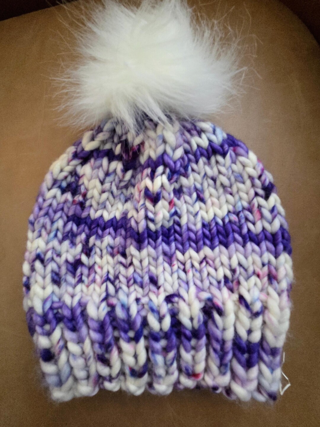 Chunky Knit Beanie for Kids, Merino Wool Toque, Children's Knitted ...