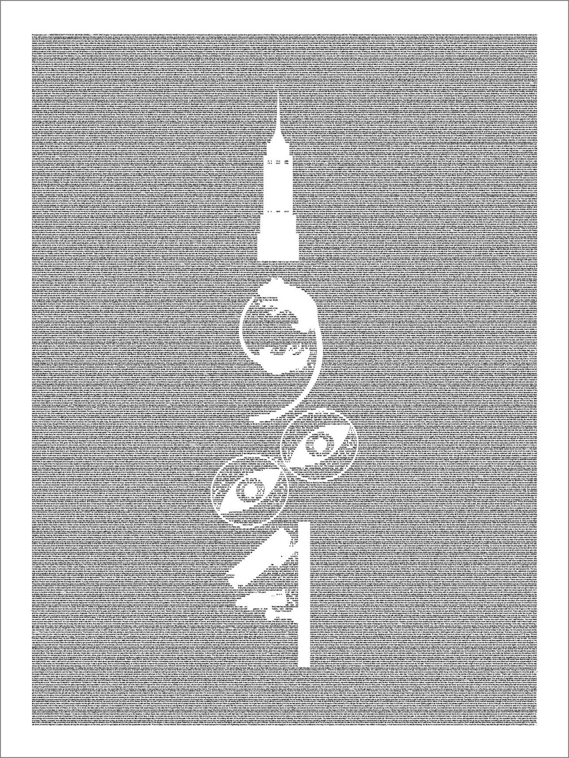 1984 Wall Poster || George Orwell Wall Art || Big Brother || Bookworm ...