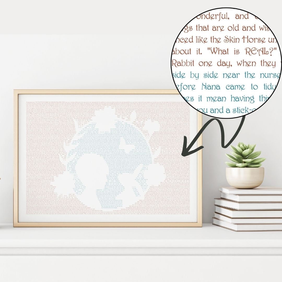 The Velveteen Rabbit Wall Art || Bunny Art Print || Childrens Wall ...