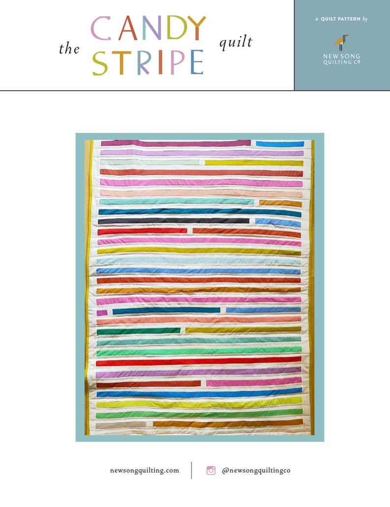 Candy Stripe Pattern PDF - Etsy