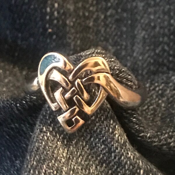 Celtic Inlay Ring - Etsy