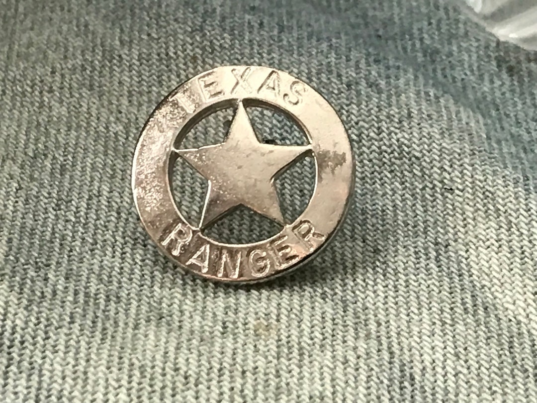 Silver Texas Ranger Badge Lapel / Hat Pin - Etsy