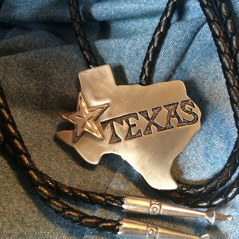 Silver Texas Bolo Tie - Etsy