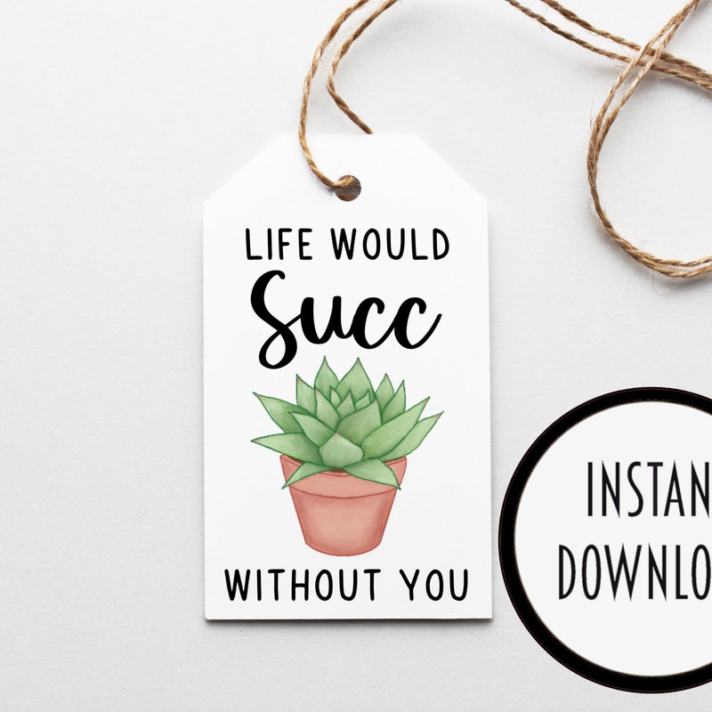 Succulent Gift Tag - 60+ Gift Ideas for 2025