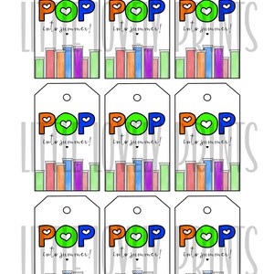 POP Into Summer Printable Tag, Popsicle Gift, Summer Gift Tags, Instant ...