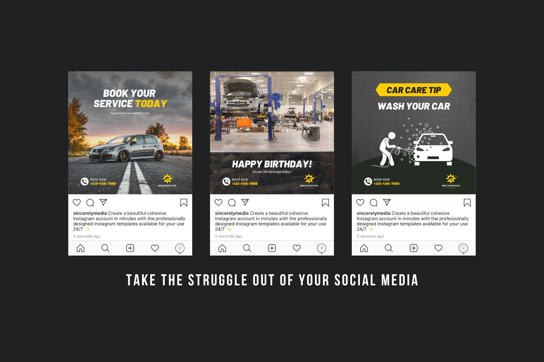 Mechanic Social Media Post Templates - Etsy