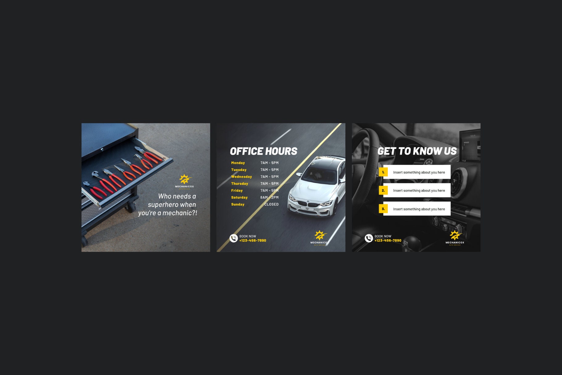 Mechanic Social Media Post Templates - Etsy