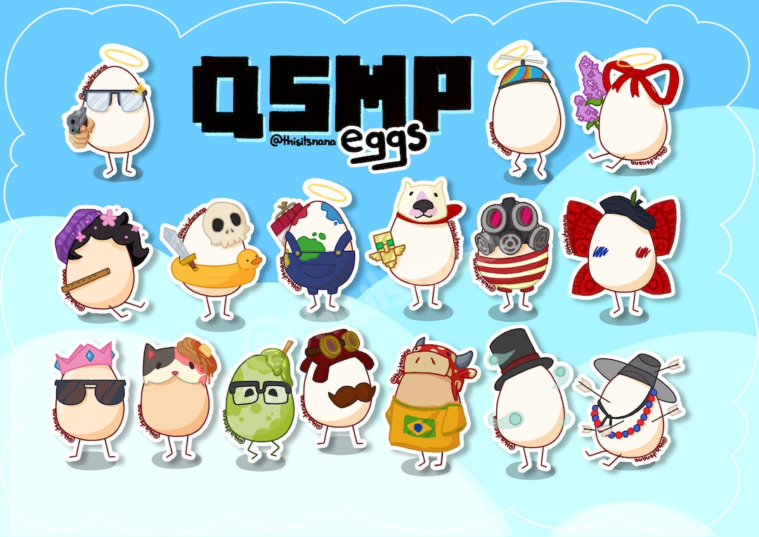 QSMP EGGS Stickers - Etsy