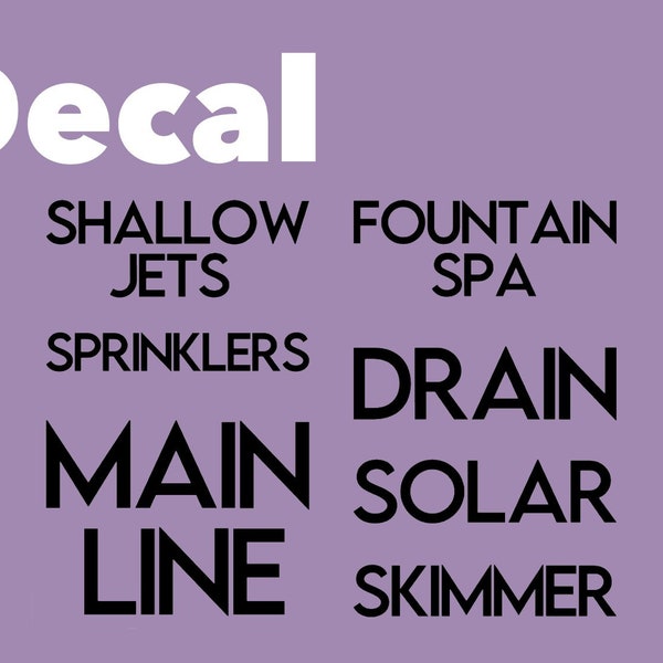 Swimming Pool Decals - Etsy