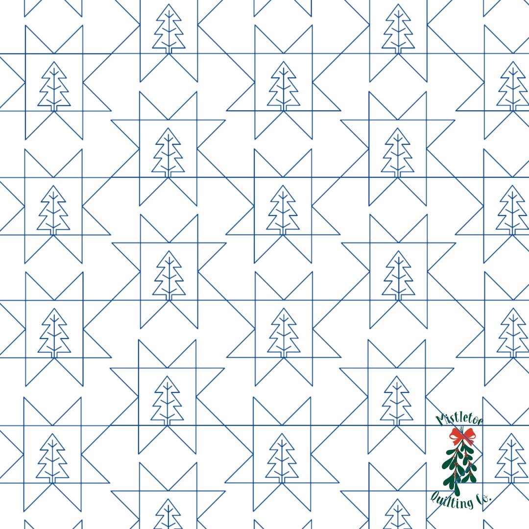 Tree Topper 1, 2, 3, & 4 Digital Edge-to-edge Quilting Patterns for ...