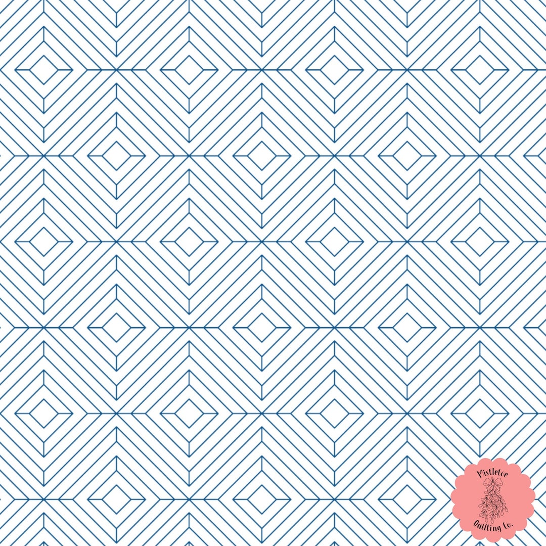 Bevel, Illusion & Maze Runner - Digital Edge-to-edge Quilting Pattern ...