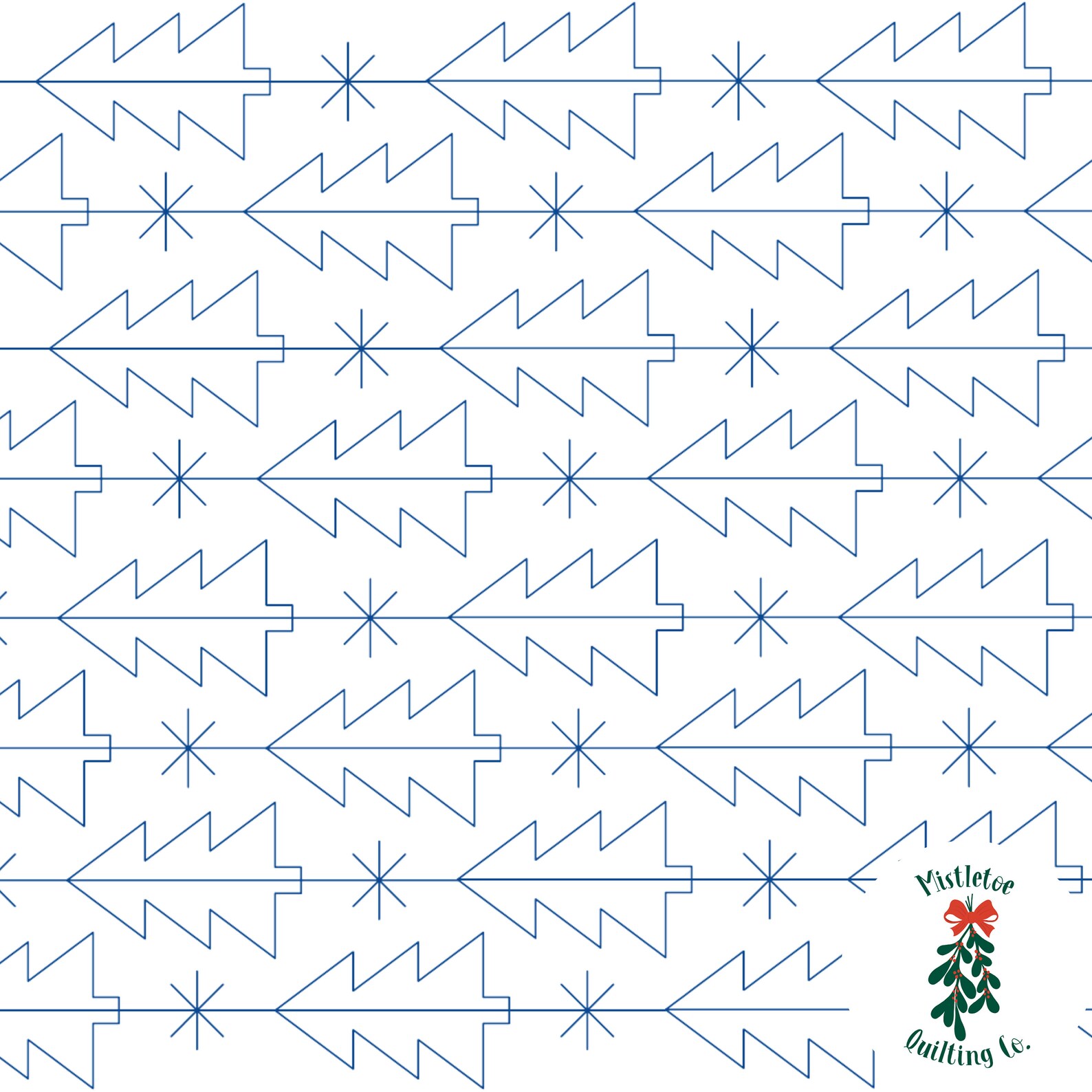 Trim the Tree (**PLEASE READ DESCRIPTION) Digital Edge-to-edge Quilting ...