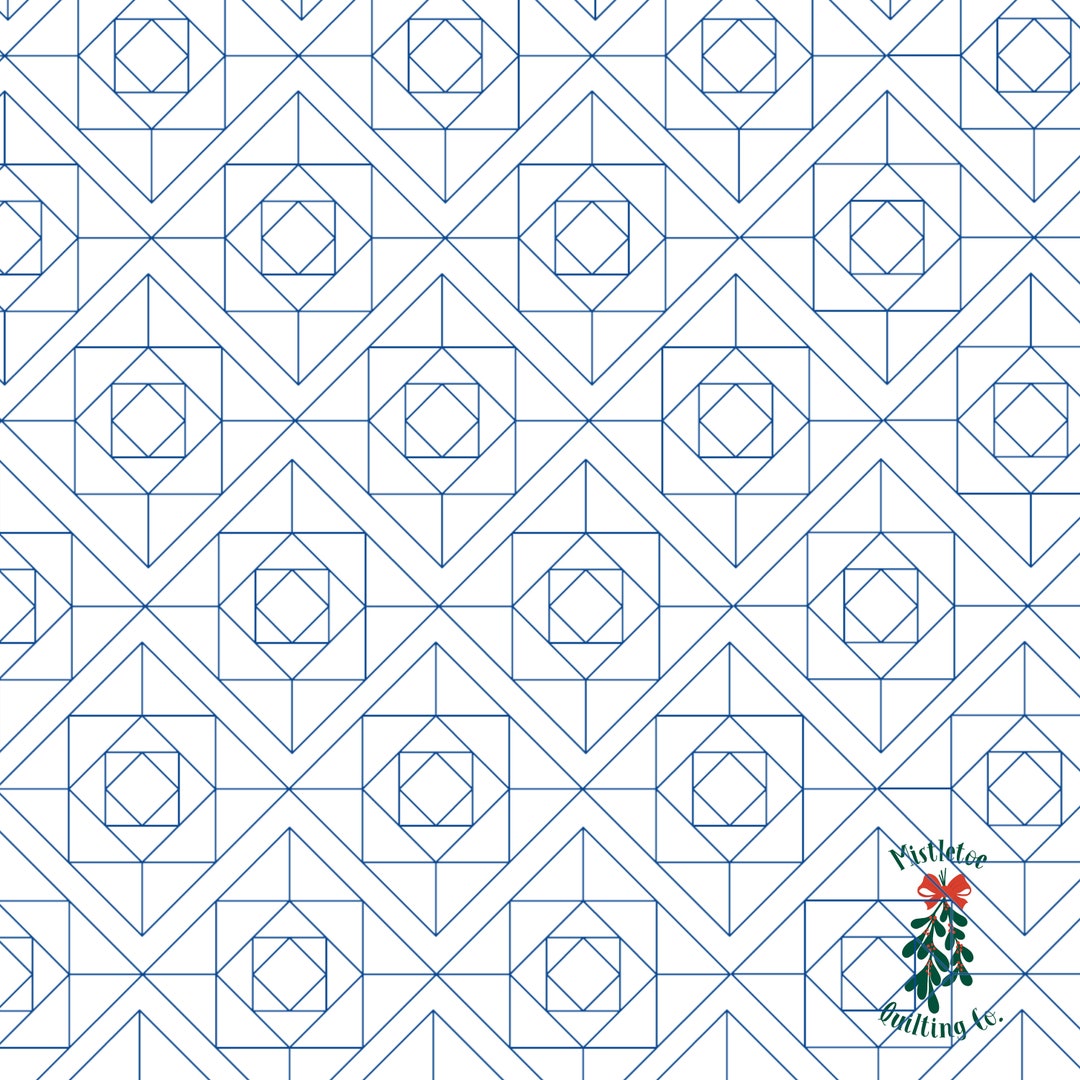 Gemstone Digital Edge-to-edge Quilting Pattern - Etsy