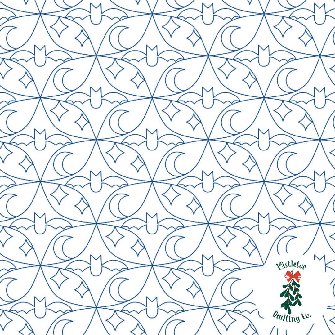 Hallow's Eve Digital Edge-to-edge Quilting Pattern for Longarm Quilting ...