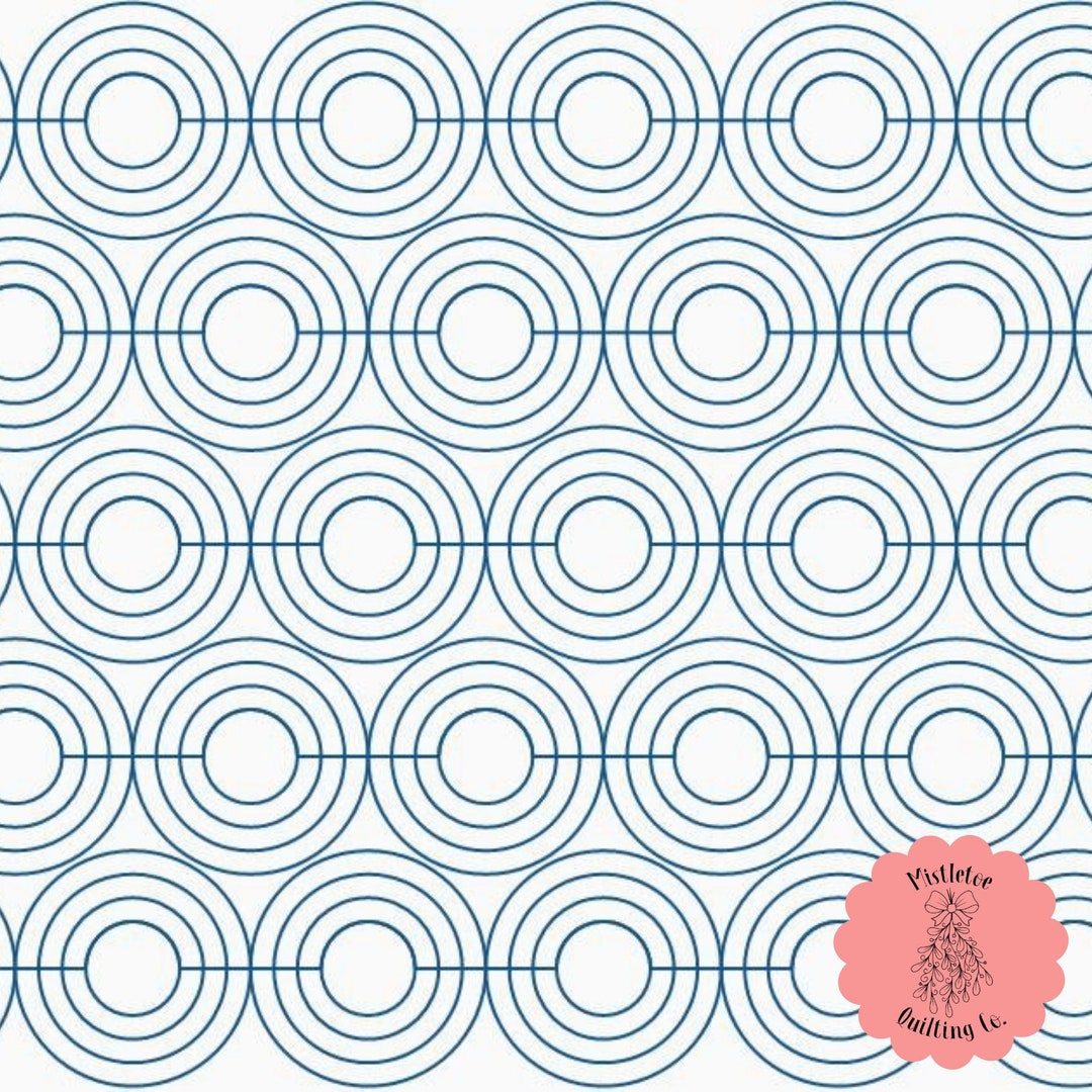 Crop Circles & Crop Circles Dense Digital Edge-to-edge Quilting Pattern ...