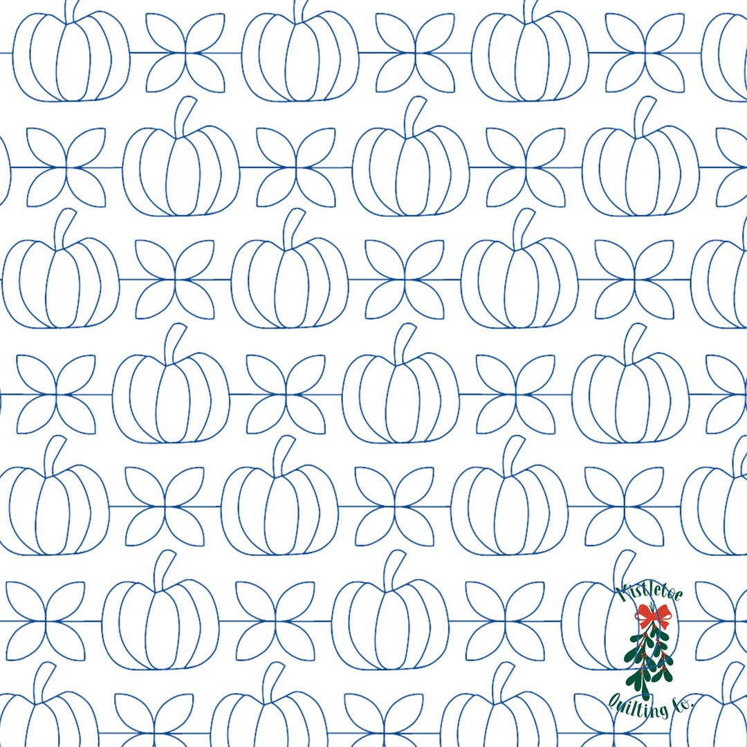 Pumpkin Seeds Digital Edge-to-edge Quilting Pattern - Etsy
