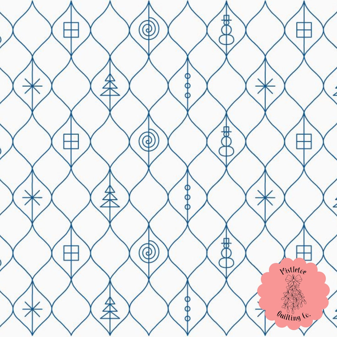 Retro Christmas Digital Edge-to-edge Quilting Pattern - Etsy