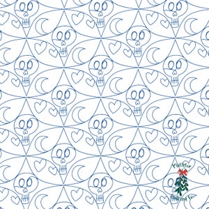 Mod Skeleton Digital Edge-to-edge Quilting Pantograph for Longarm ...