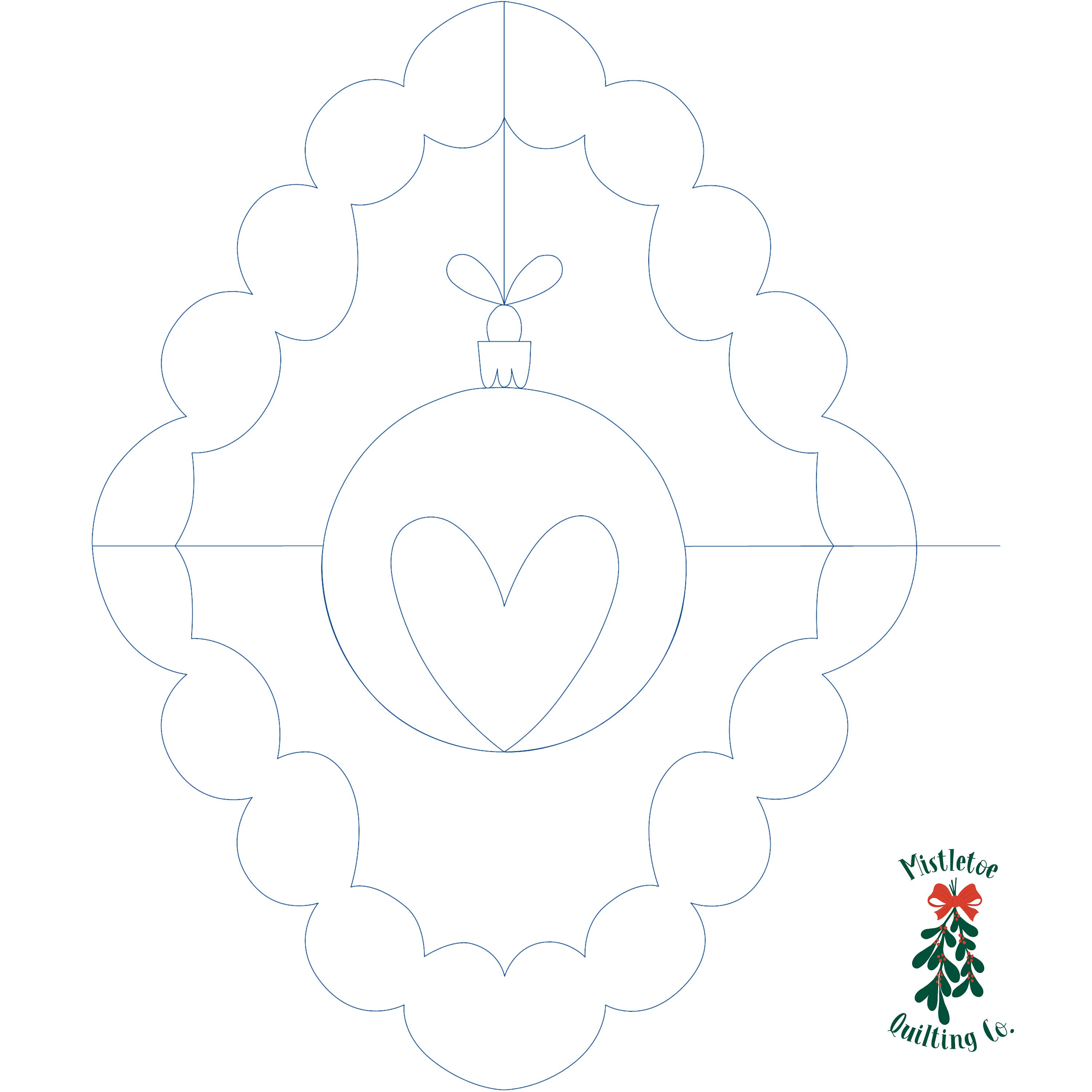 Fluffy Ornament Digital Edge-to-edge Quilting Pattern for Longarm ...