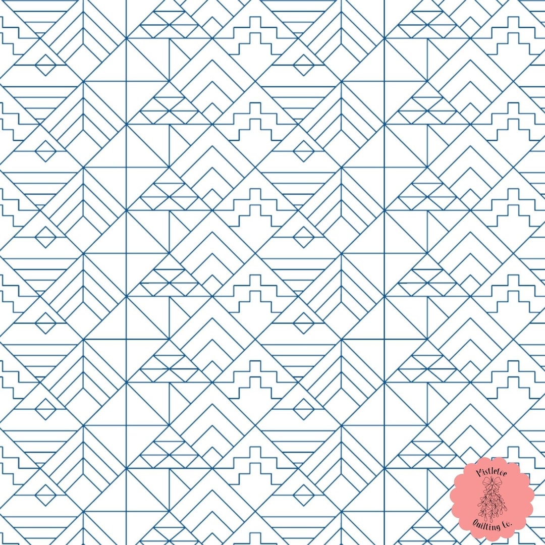Line Work - Digital Edge-to-edge Quilting Pattern for Longarm Quilting ...