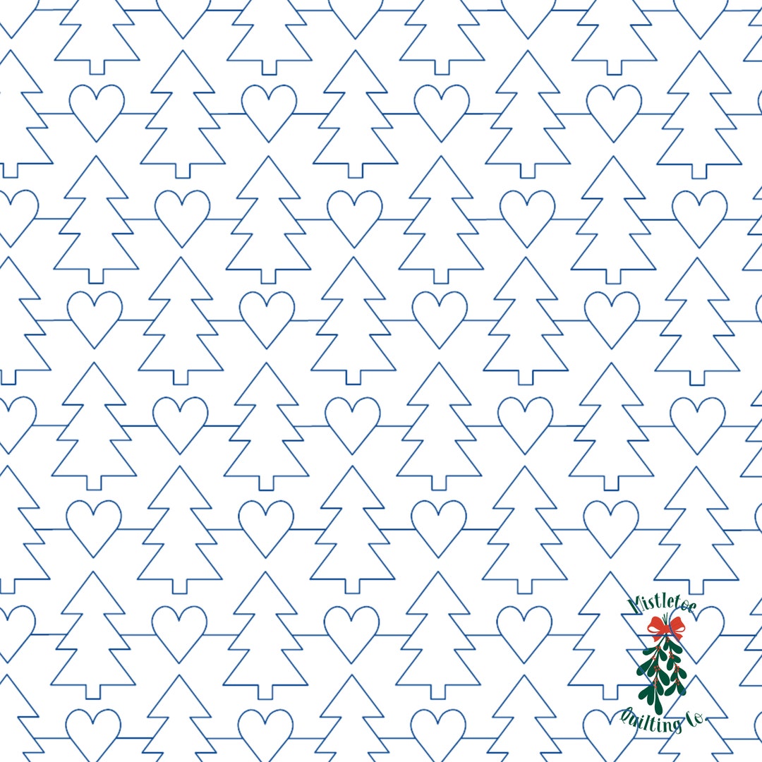 Forest Garland Digital Edge-to-edge Pantograph Pattern for Longarm ...