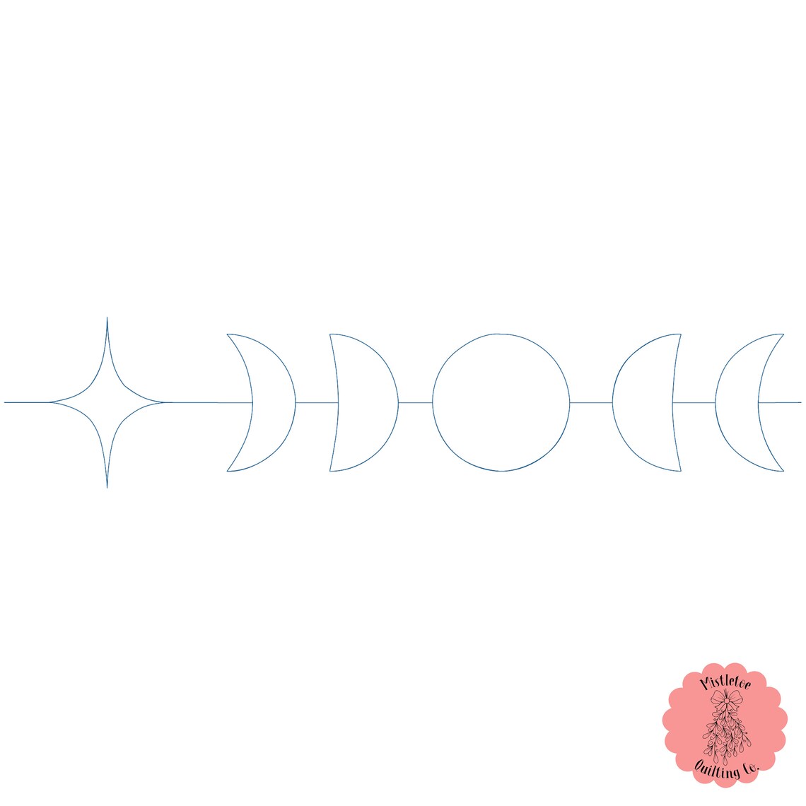 Moon Cycles Digital Edge-to-edge Quilting Pattern for Longarm Quilting ...