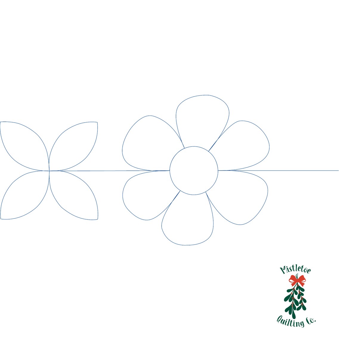 Floral Vine Digital Edge to Edge Quilting Pattern for Longarm Quilting ...