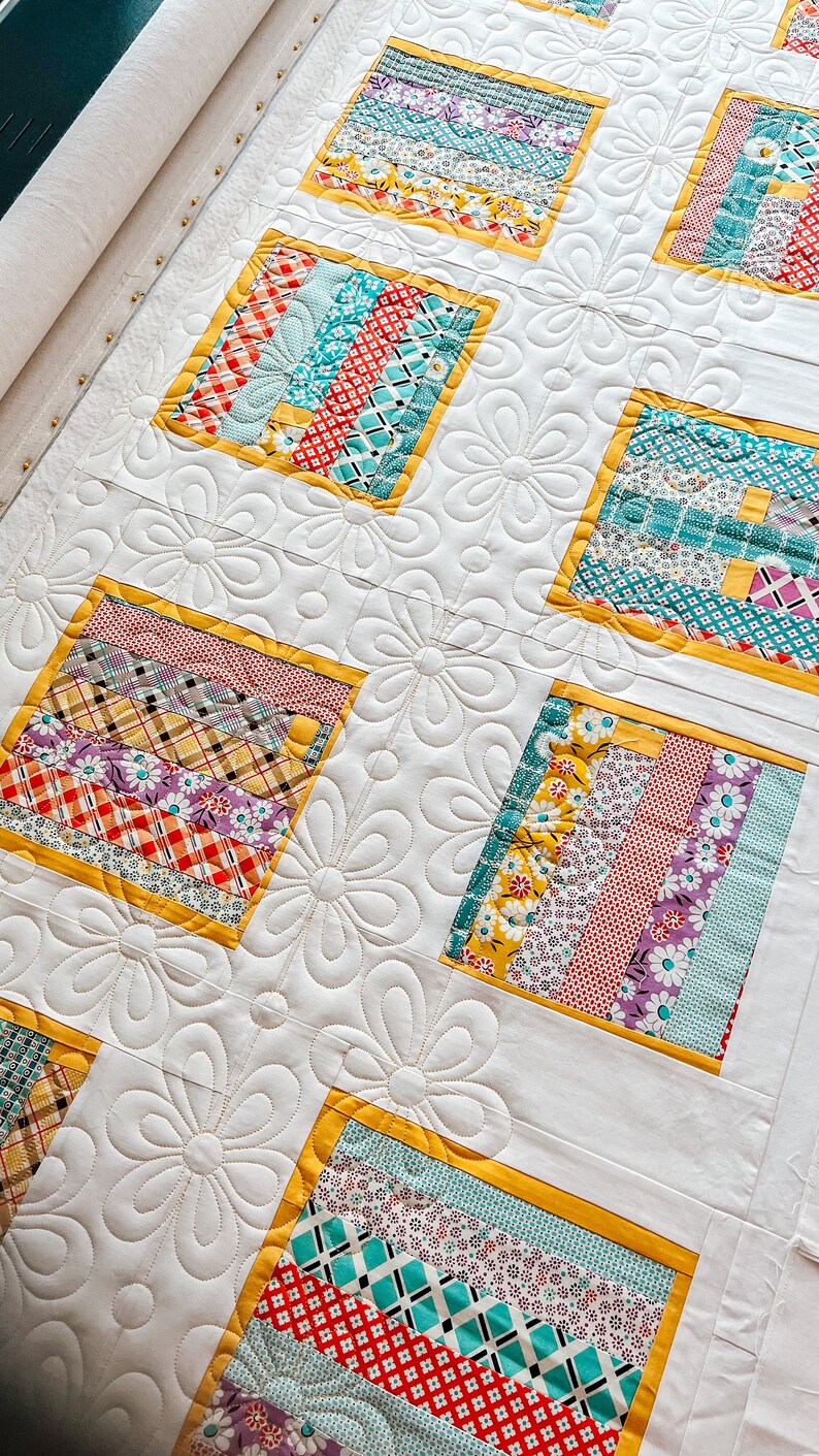 Funky Flowers Digital Edge-to-edge Quilting Pattern for Longarm ...