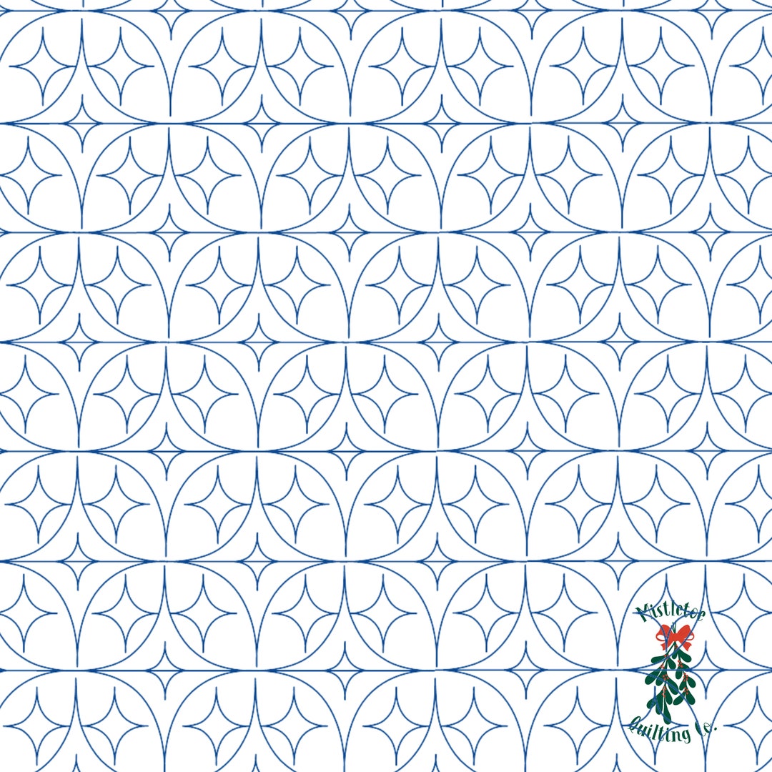 Glisten Digital Edge-to-edge Quilting Pattern for Longarm Quilting - Etsy