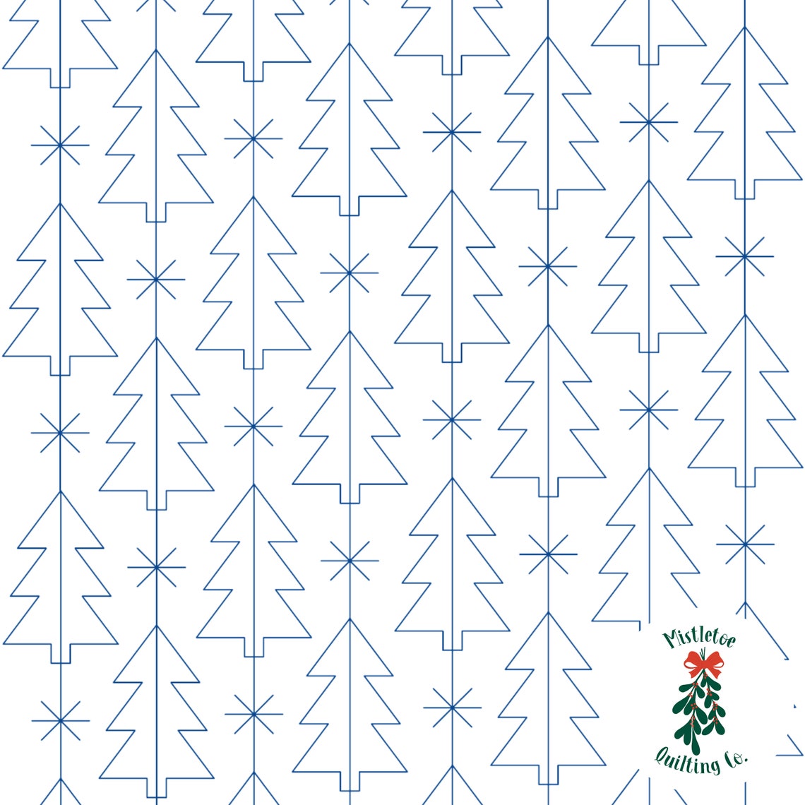 Trim the Tree (**PLEASE READ DESCRIPTION) Digital Edge-to-edge Quilting ...