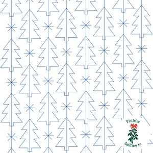 Trim the Tree (**PLEASE READ DESCRIPTION) Digital Edge-to-edge Quilting ...