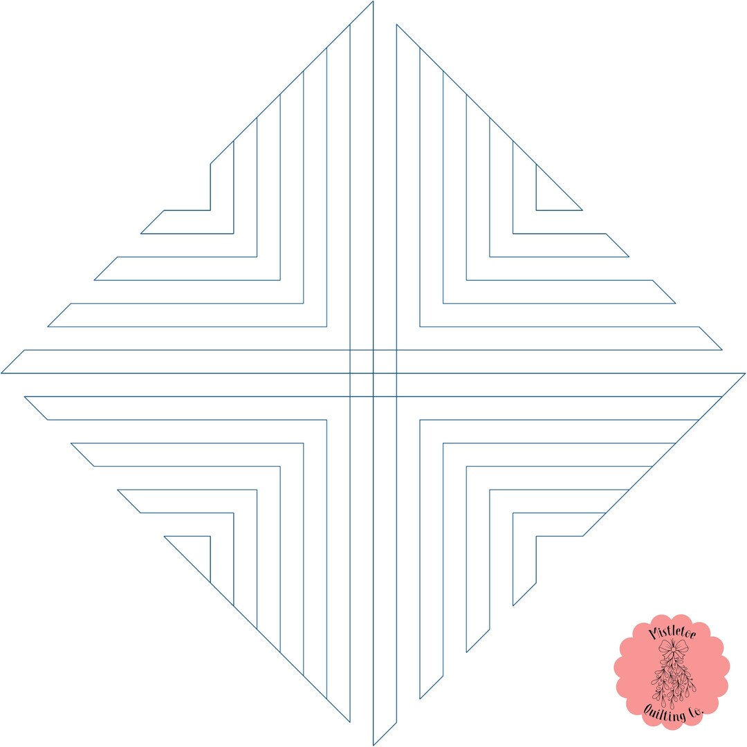 Square Block Fill on Point #1 Digital Quilting Pattern for Custom ...