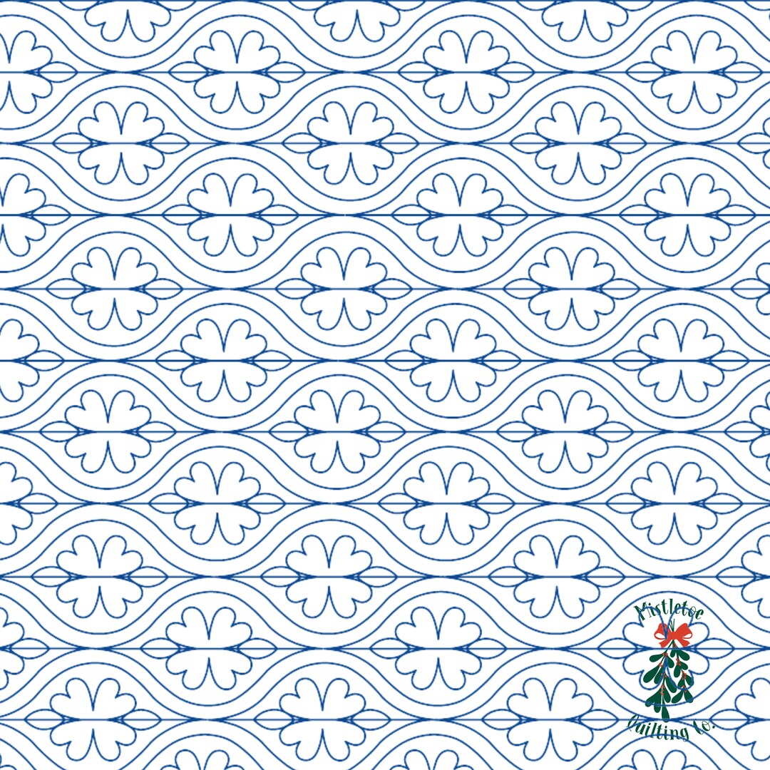 Wisteria Digital Edge-to-edge Quilting Pattern for Longarm Quilting - Etsy