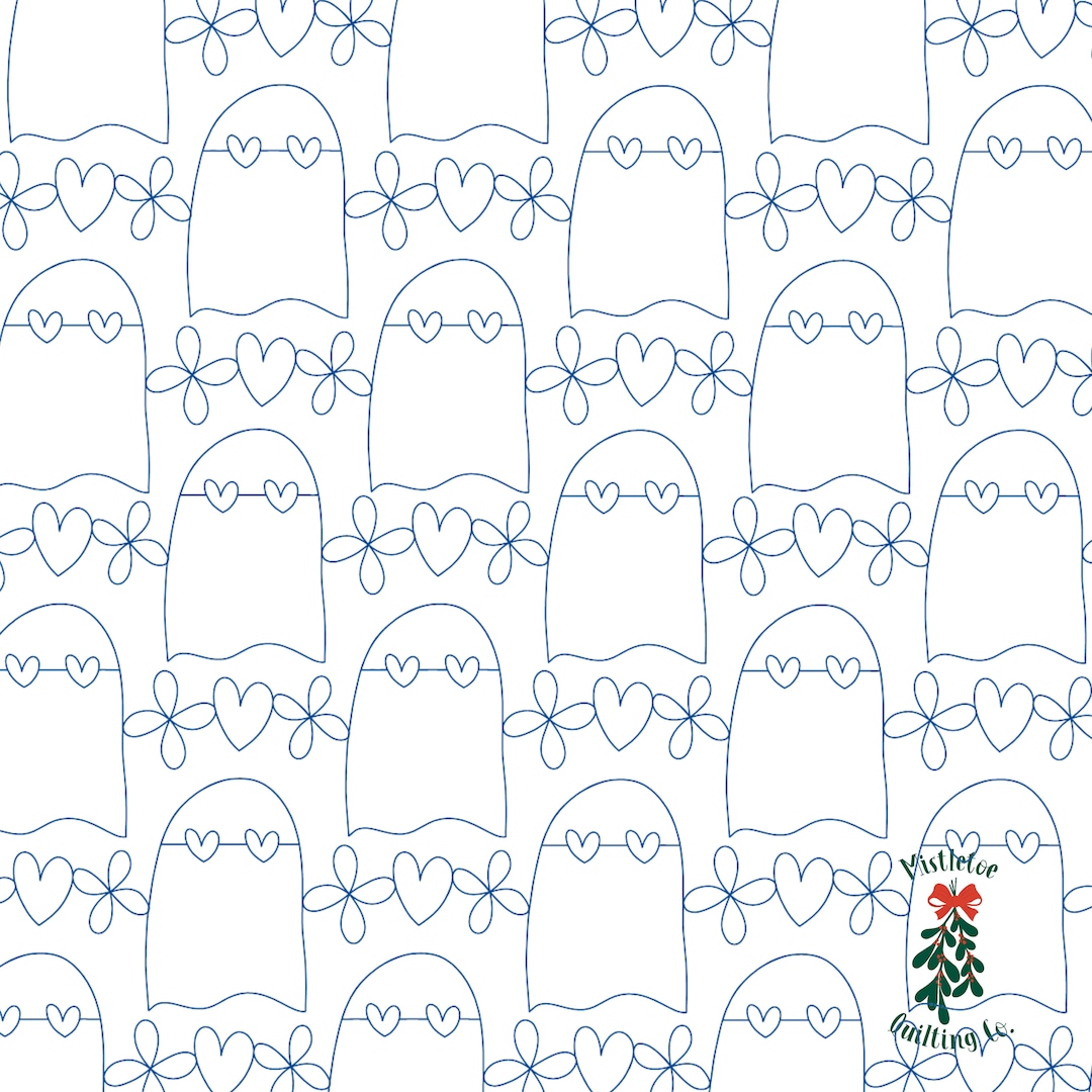 Groovy Ghost Digital Edge to Edge Quilting Pattern for Longarm Quilting ...