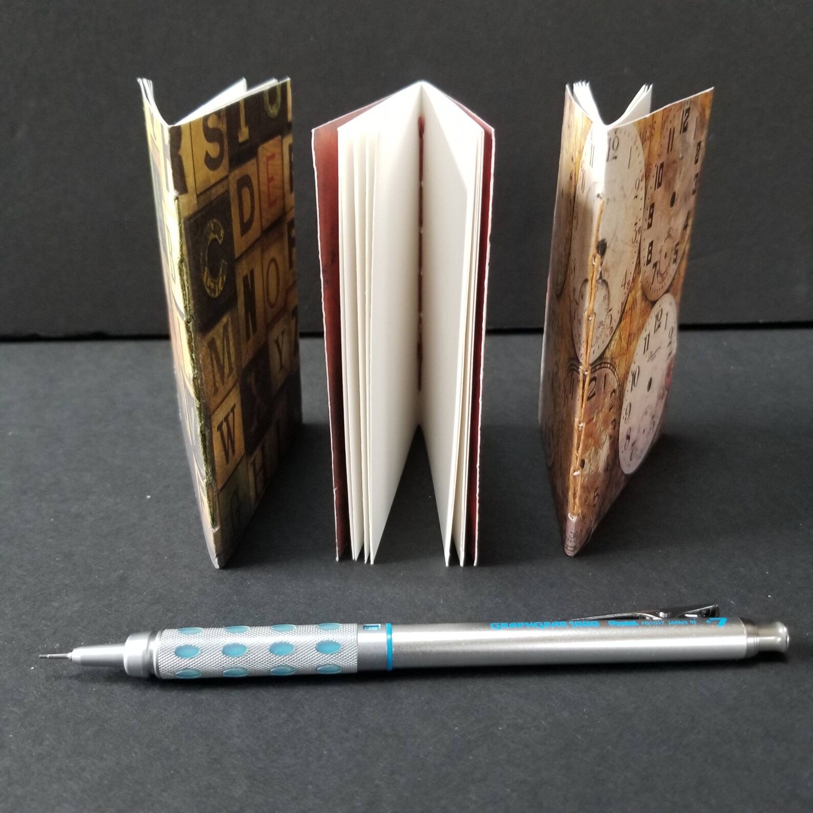 Set of Handbound Jotter Books 3 Designs Blank Notebooks - Etsy