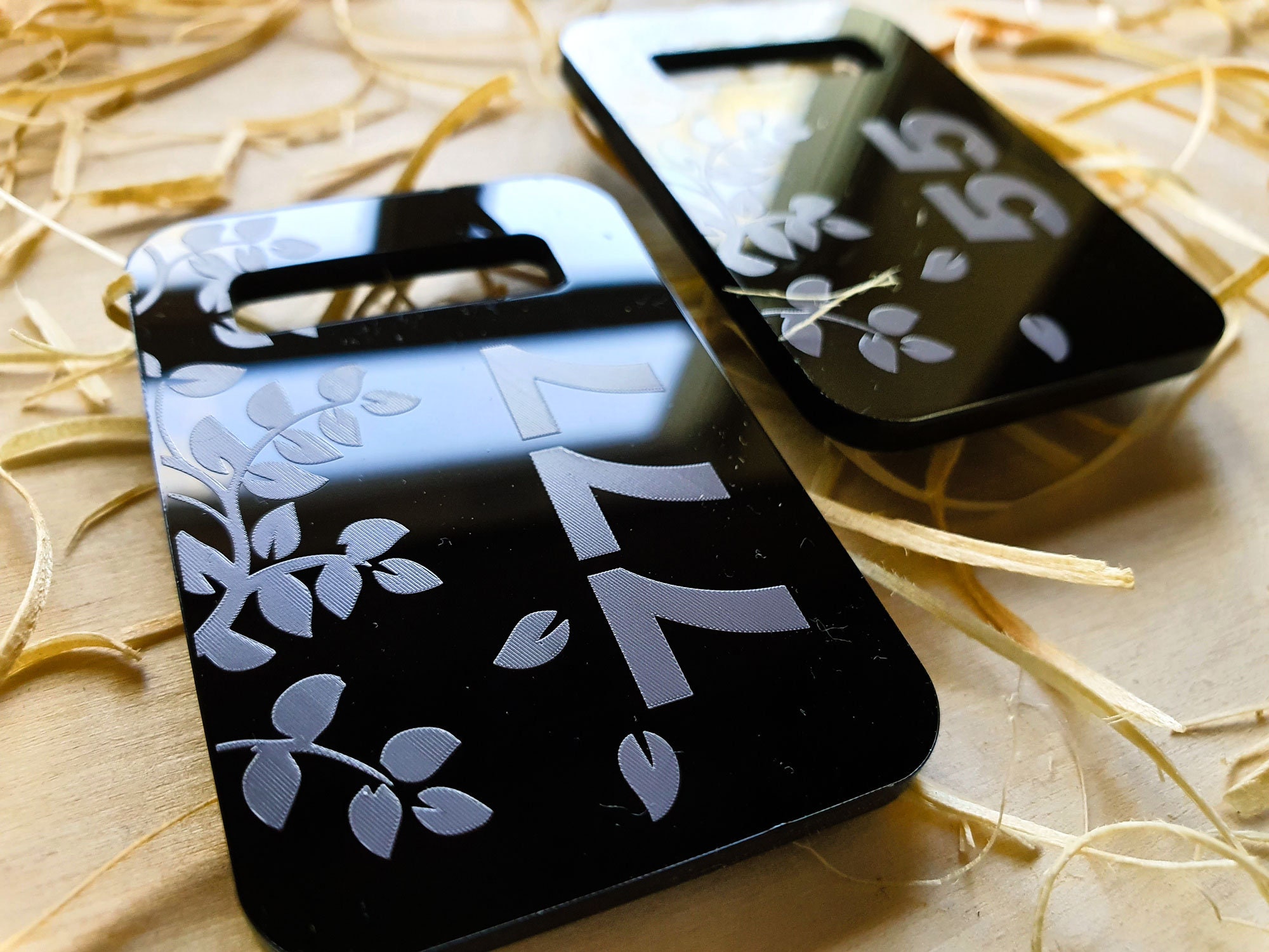 Acrylic Number Tags | Wardrobe Numbers | Dressing Room Number Signs ...