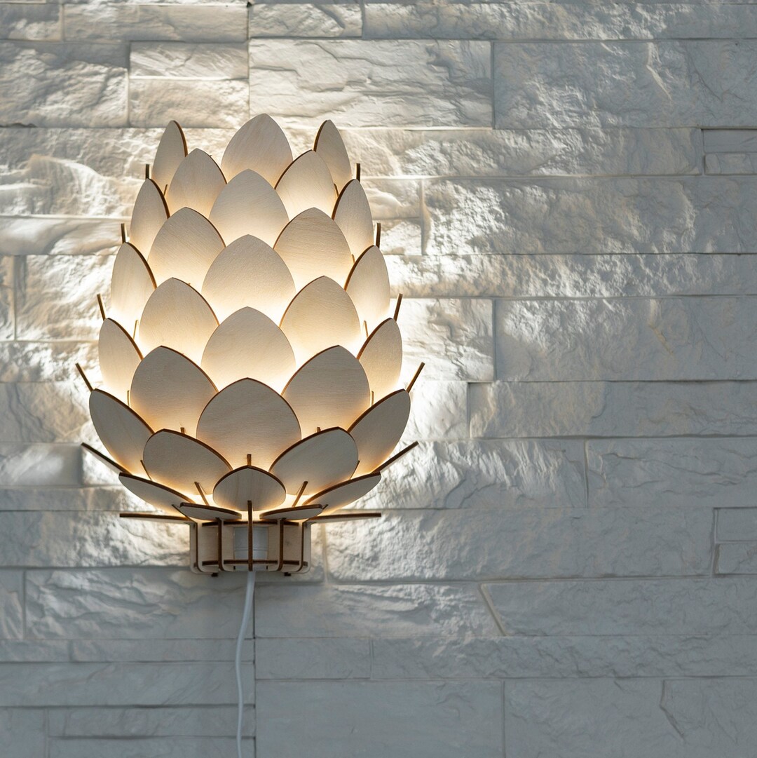 Pine Cone MINI Wooden BRA Lamp | Pineapple Light | DIY Lamp ...