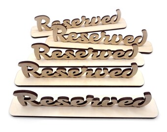 Laser Cut Reserved - Etsy