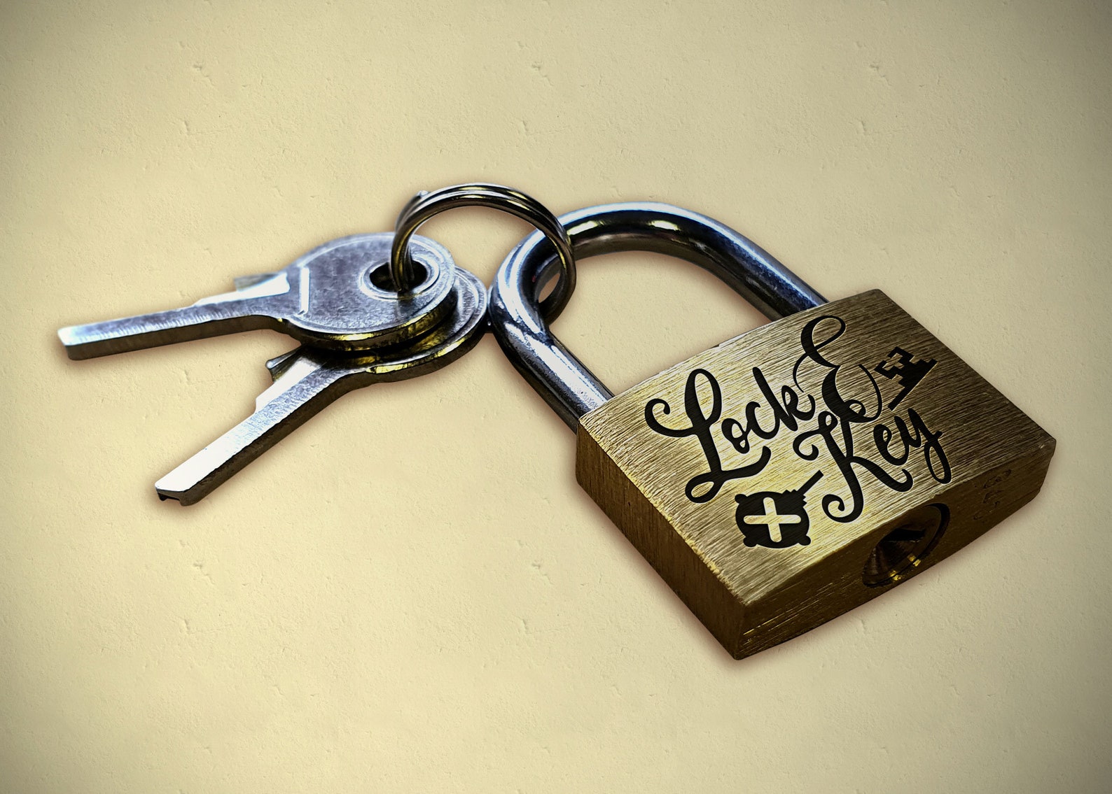 Personalized Brass Love Padlock With 2 Keys | Custom Laser Engraved ...