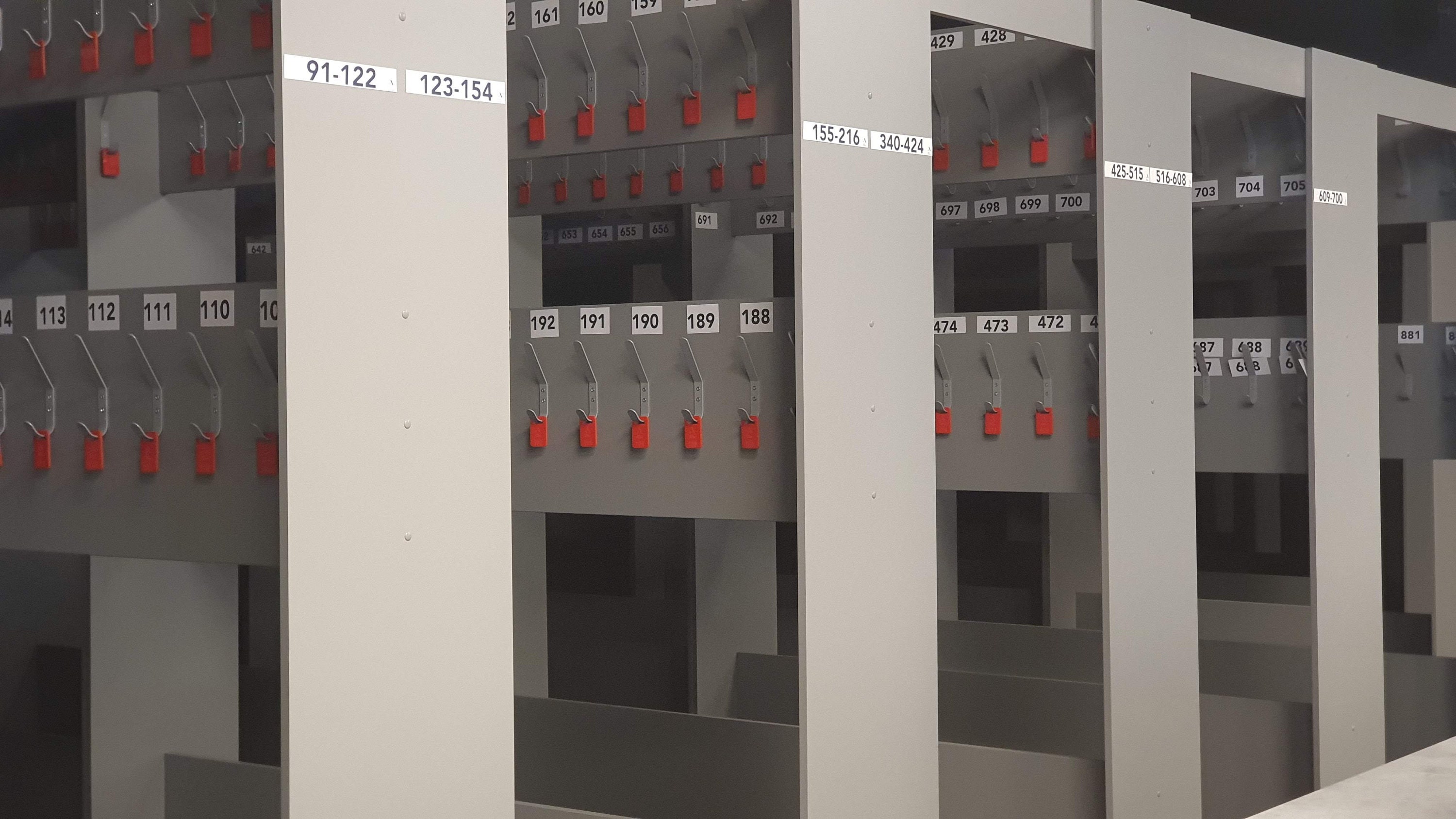 Acrylic Number Tags | Wardrobe Numbers | Dressing Room Number Signs ...