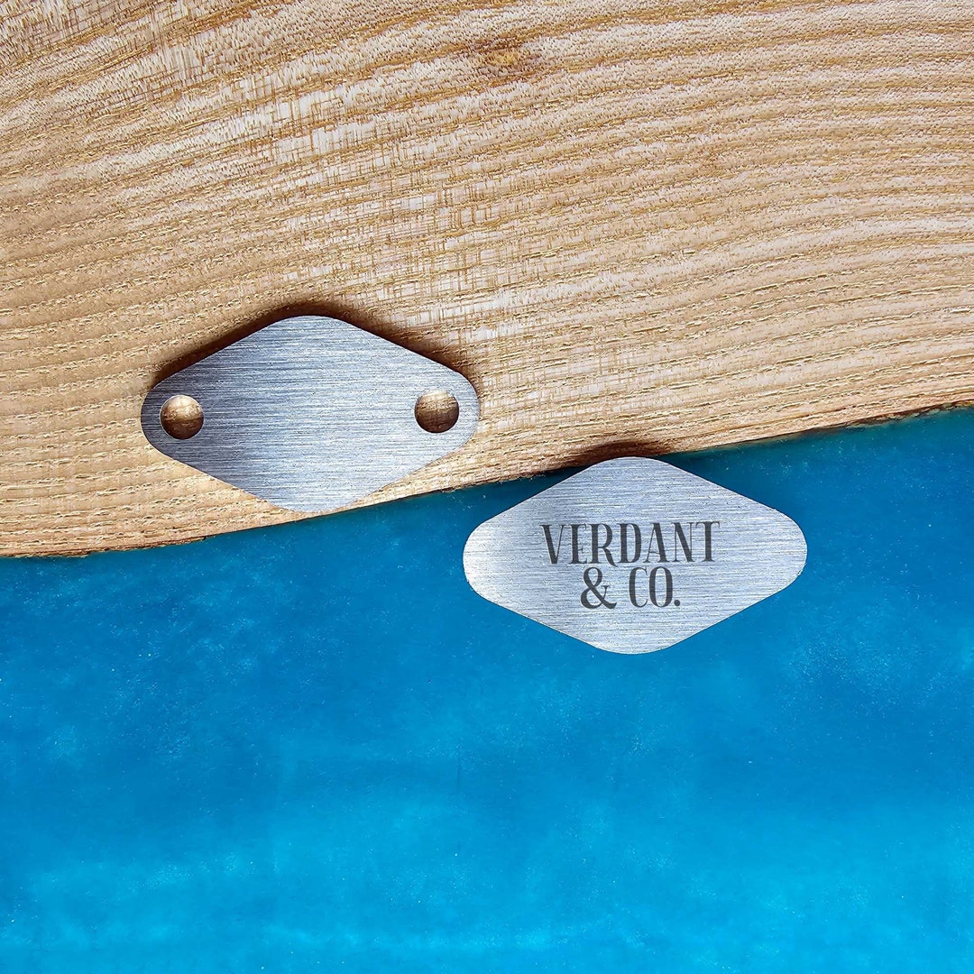 Mini tag in metallo artigianale personalizzato / Incisione ...