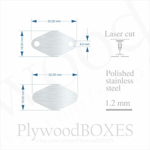 Personalized Craft Metal Mini Tag | Custom Engraving | Stainless Steel ...