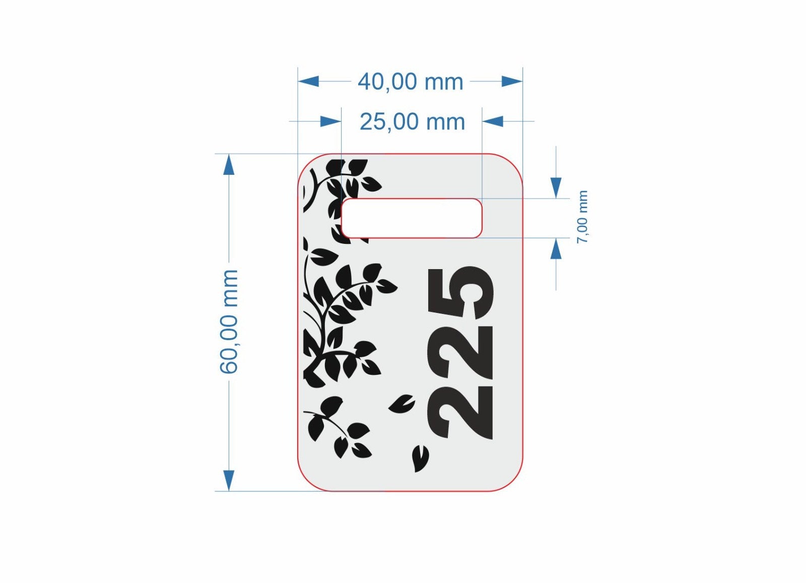 Acrylic Number Tags | Wardrobe Numbers | Dressing Room Number Signs ...