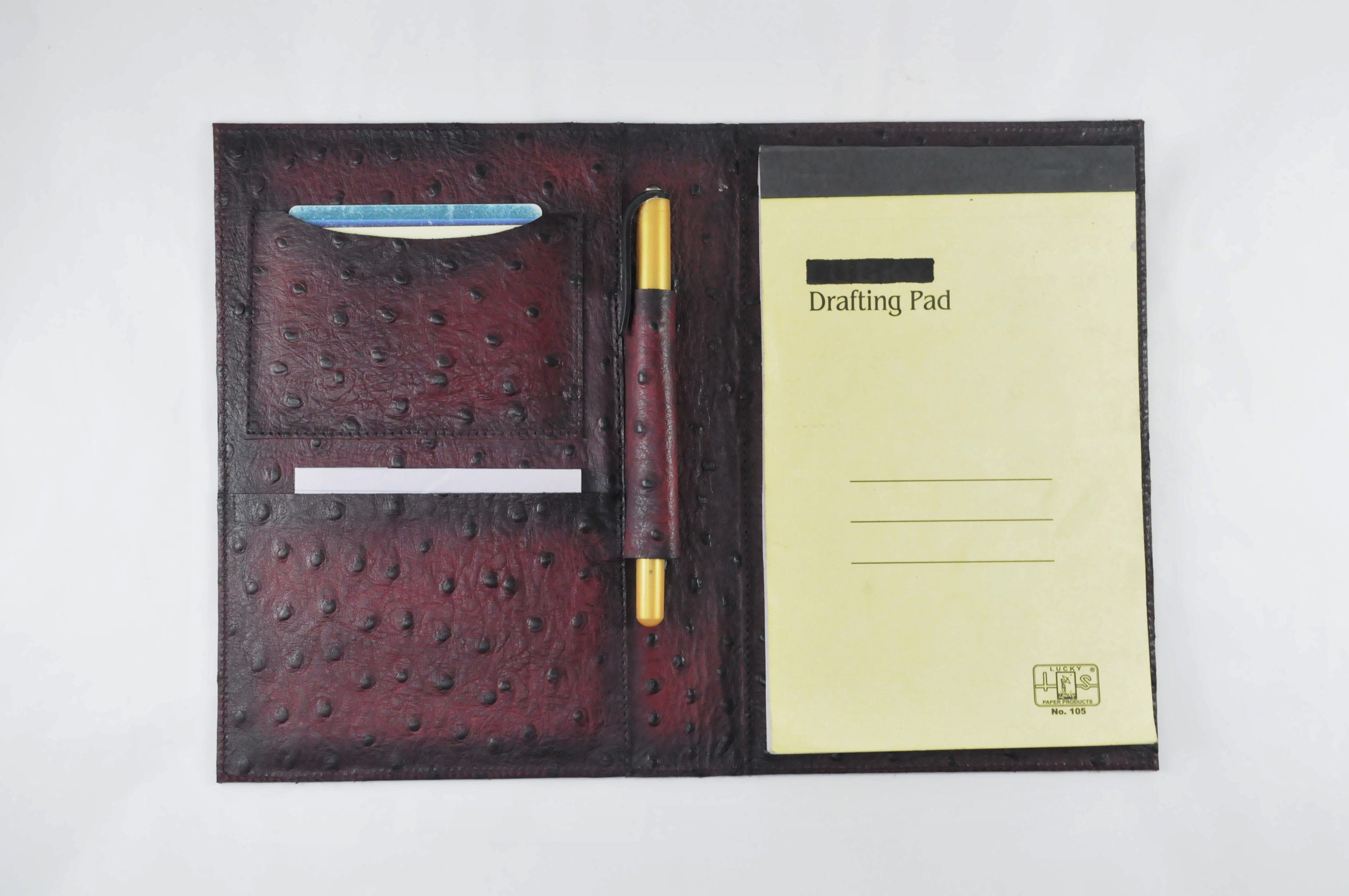 Writing Notepad Portfolio Leather Folio Small Notepad - Etsy
