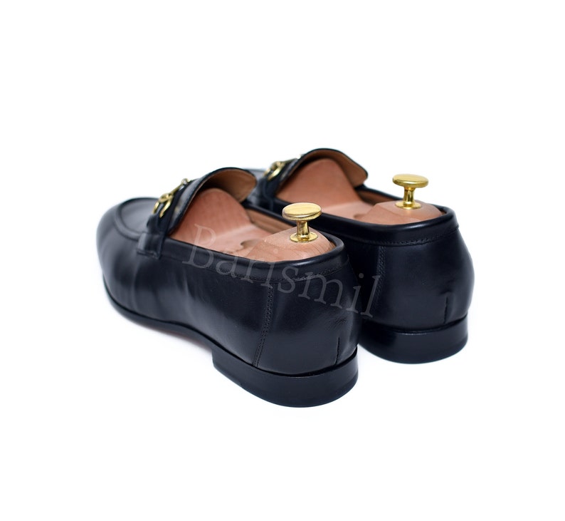 Handmade Black Leather Horse Bit Loafers: Men's Formal Loafer Shoes - Etsy