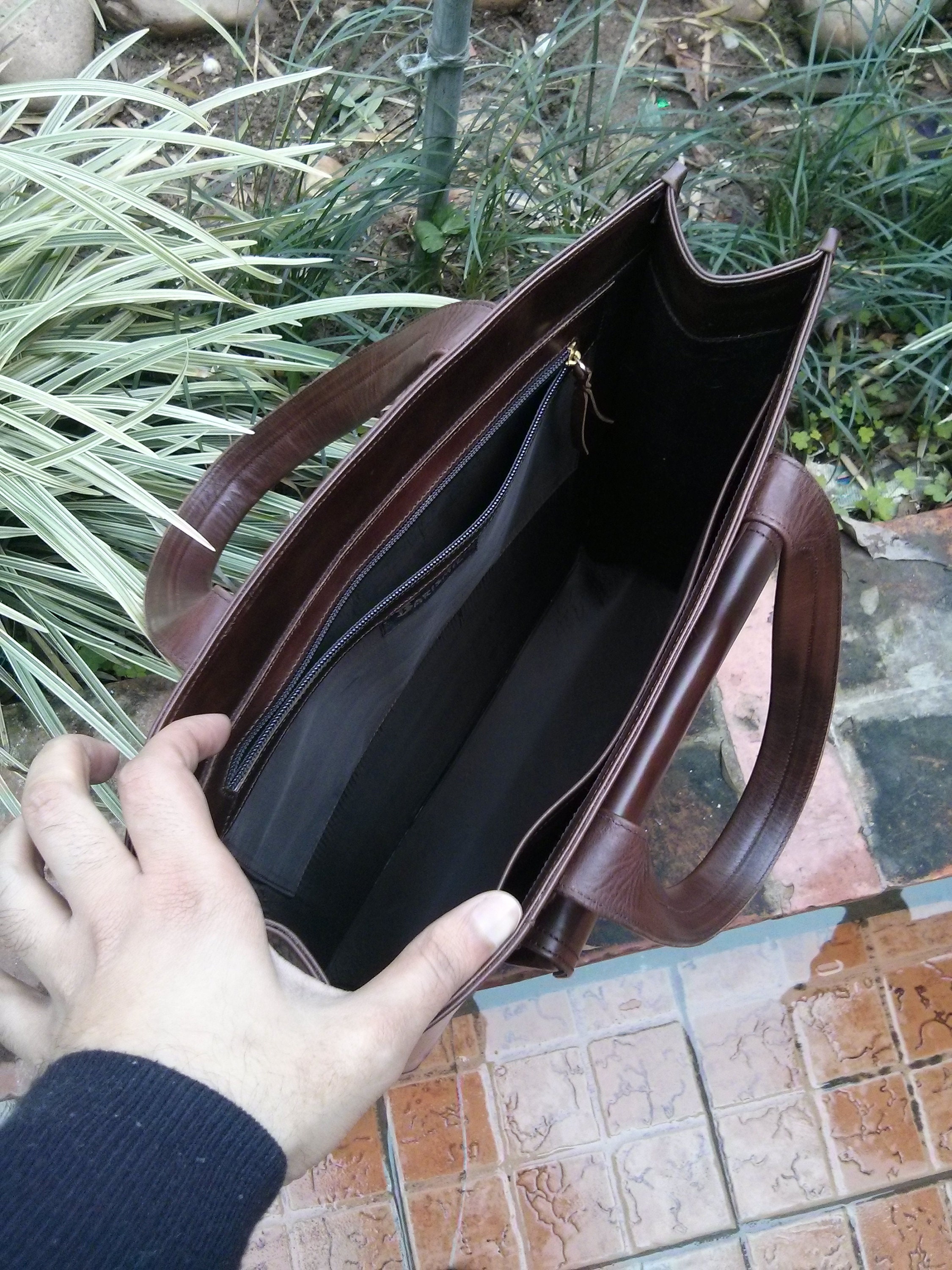 Men Leather Tote Bag Handmade Tote Bag Leather Men Shoulder Bag Leather ...