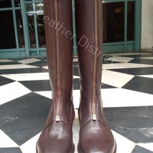 Leather Equestrian Boots Handmade Tall Riding Boots Custom Made Riding ...