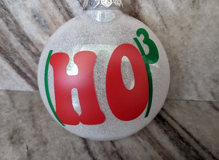 Ho Cubed Funny Christmas Ornament, Math Humor, Ho to the Third Power ...