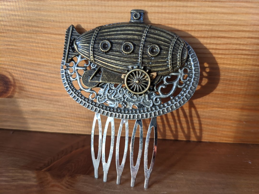 Dirigeable HAIRSLIDE assez argent frettes peigne Pirate cosplay ...